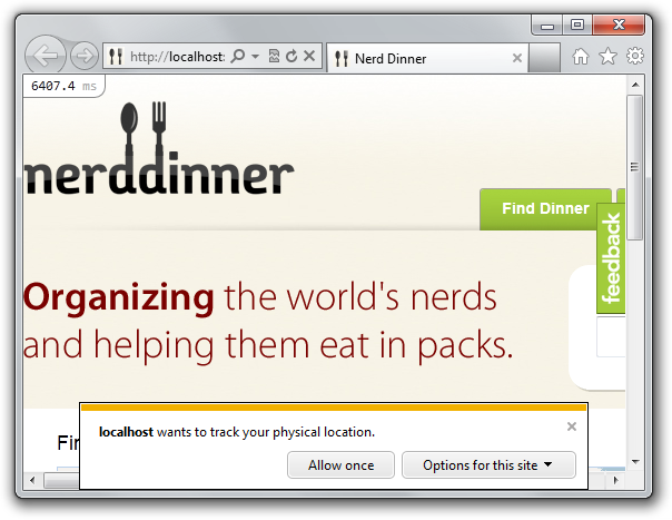 NerdDinner being updated to MVC3 with Razor, HTML5, GeoLocation, EF CodeFirst, jQuery Mobile ...